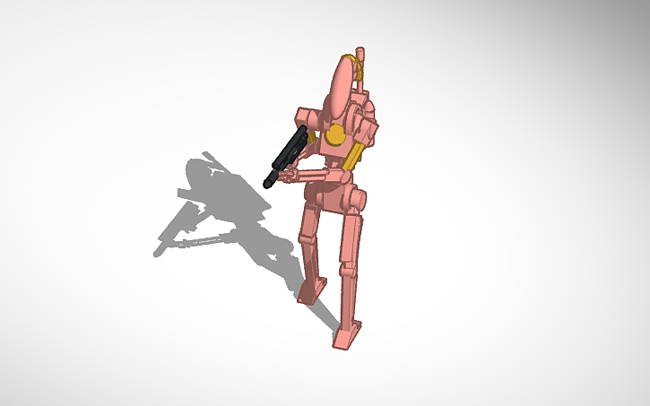 3D design Battle Droid Commander (Geonosis) - Tinkercad