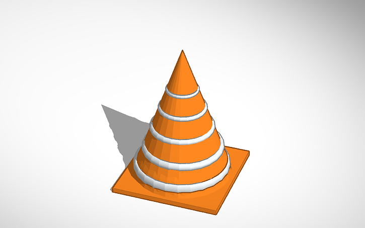 3D design Traffic cone | Tinkercad