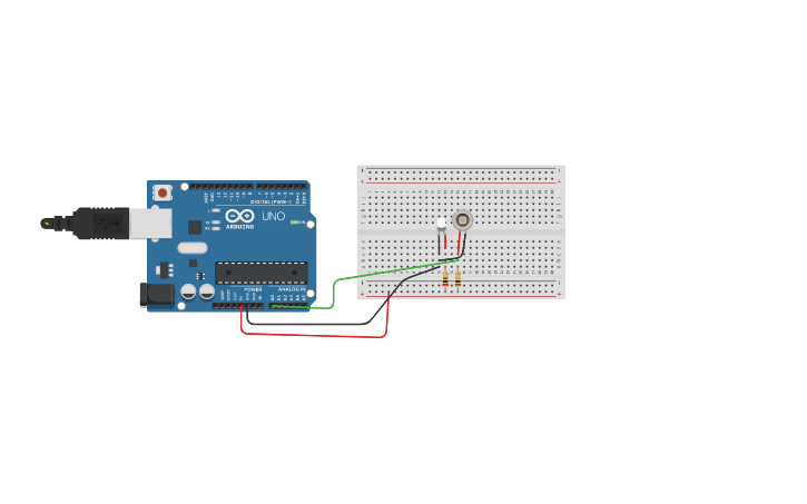 Circuit design PRUEBA SENSOR IR | Tinkercad