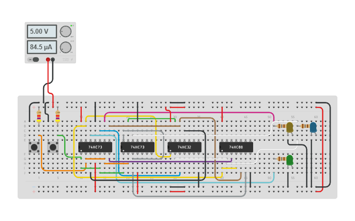 Circuit design Lab2_Pratica6 | Tinkercad