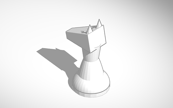 3D design Chess Pieces - Knight - Tinkercad