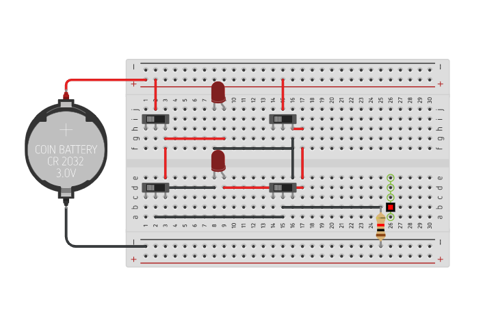 Circuit design H-Bridge - Tinkercad