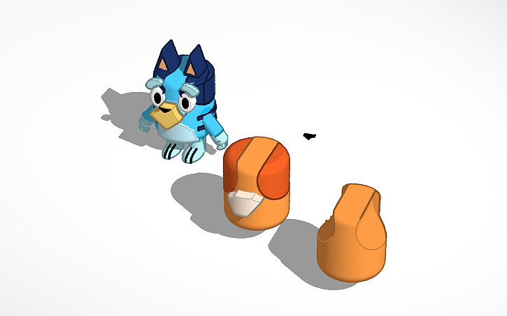 3D design bluey - Tinkercad