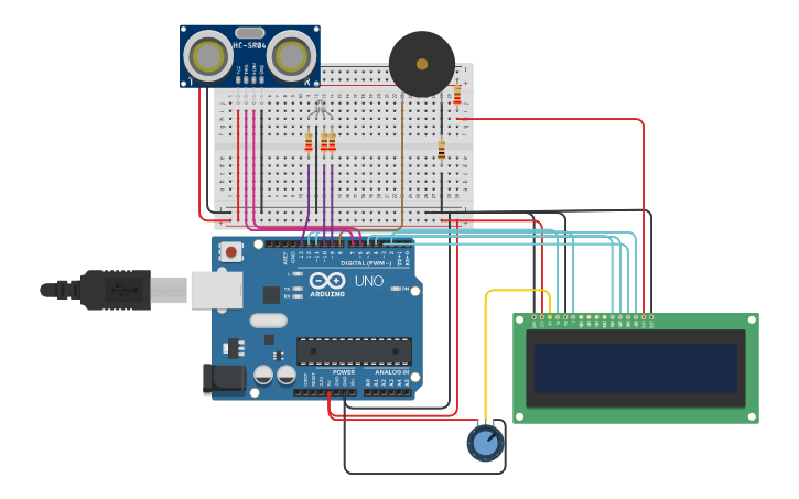 Circuit design project SAFE - Tinkercad