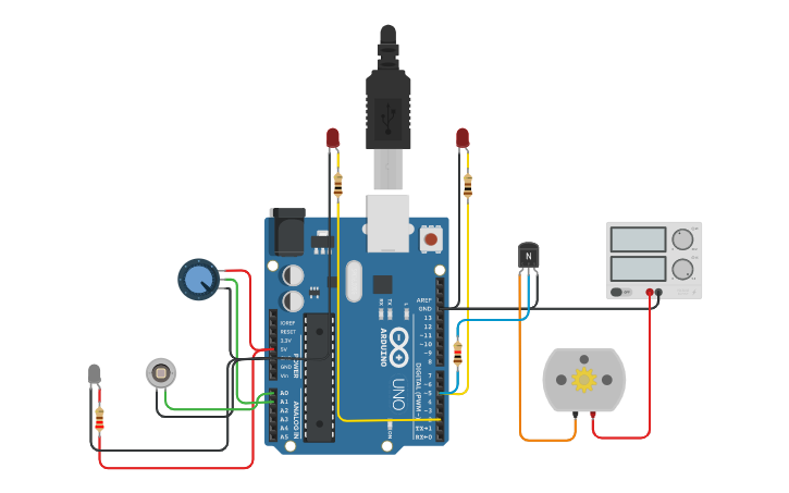 Circuit design Hand sanitizer - Tinkercad