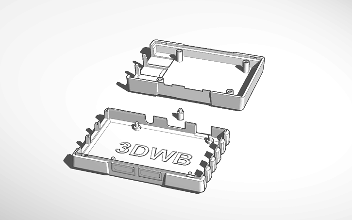 3d Design Raspberry Pi 2 Case Credit To Jhample On Thigiverse Tinkercad