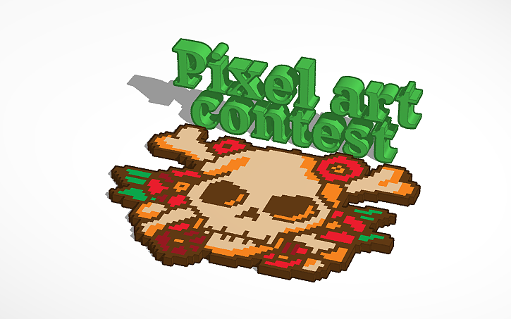 3D design Pixel art contest - Tinkercad