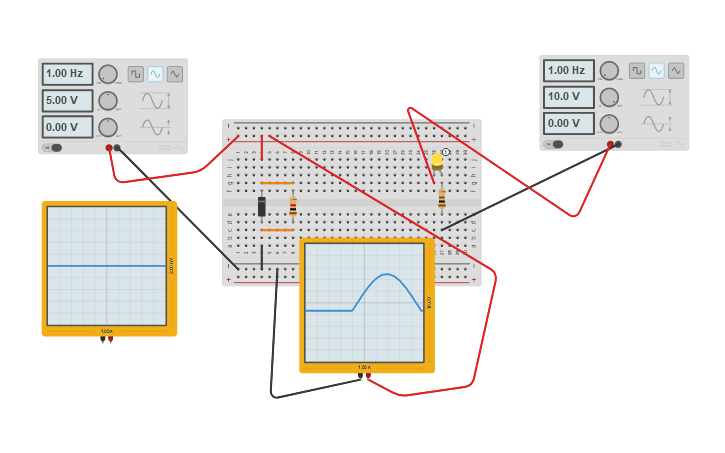 Circuit Design Half Wave Rectifier Tinkercad