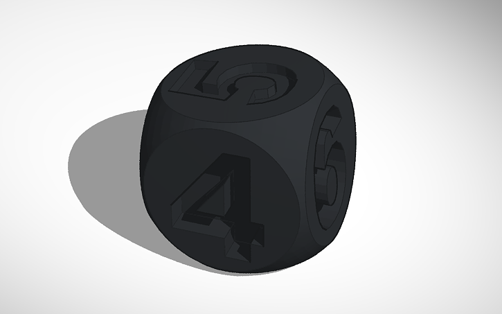 3D design Dado - Tinkercad