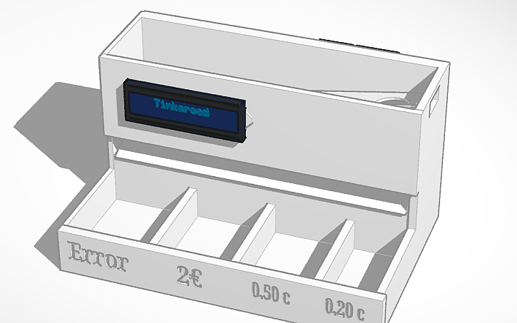 3D design Coin Sorter - Tinkercad