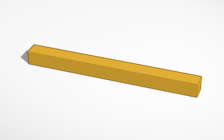 3D design Piece One of Civil Engineering Flume - Tinkercad