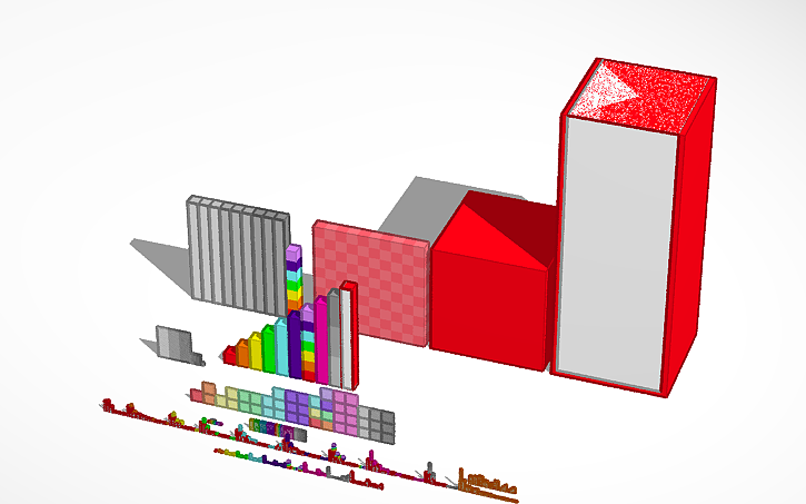 3D design Numberblocks Kit - Tinkercad