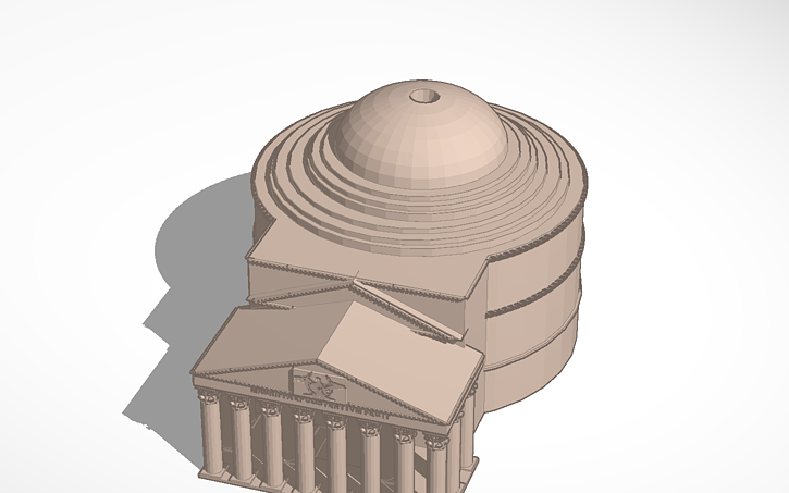 3D design Pantheon - Tinkercad