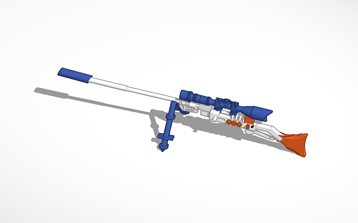 3D design nerf sniper - Tinkercad