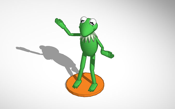 3D design kermit - Tinkercad