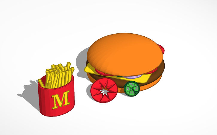 3D design Burger - Tinkercad