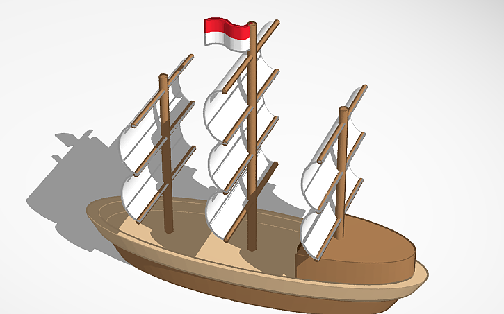 3D design PTS TIK Kapal pemberantas VOC - Matthias 9C - Tinkercad