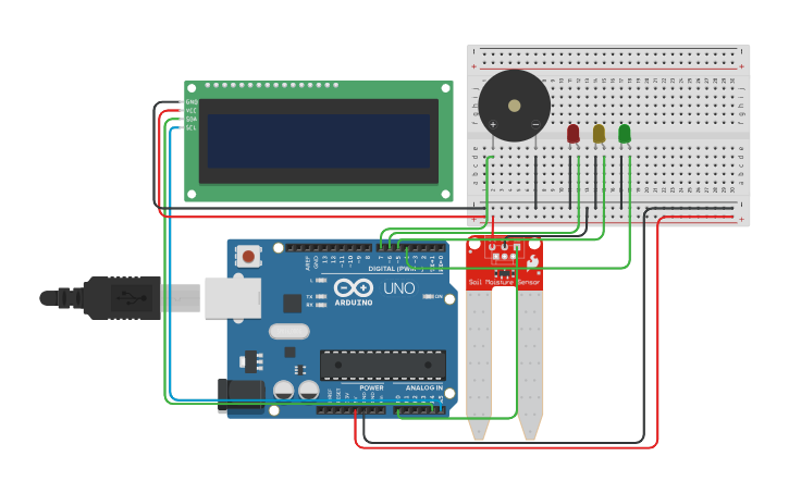 Circuit design Soil Moisture Sensor by Petra Antonio - Tinkercad