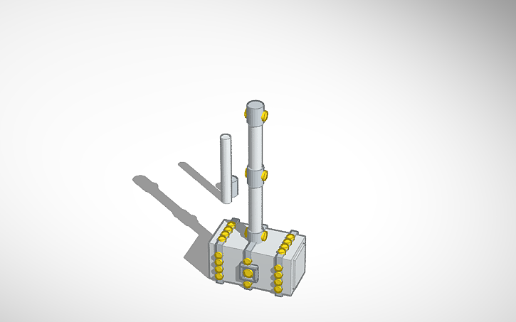 3D design Roblox Islands Gilded Steel Hammer - Tinkercad