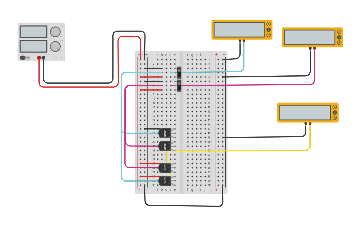 Circuit design Nor2 | Tinkercad
