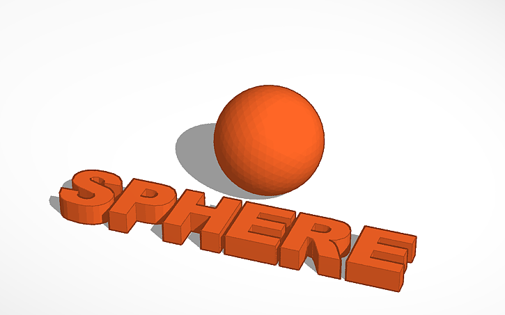 3D design simple sphere | Tinkercad