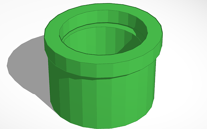 3D design Super Mario Warp Pipe | Tinkercad
