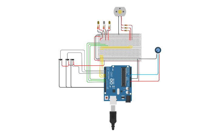 Circuit design Embedded C Steering Column Switches | Tinkercad