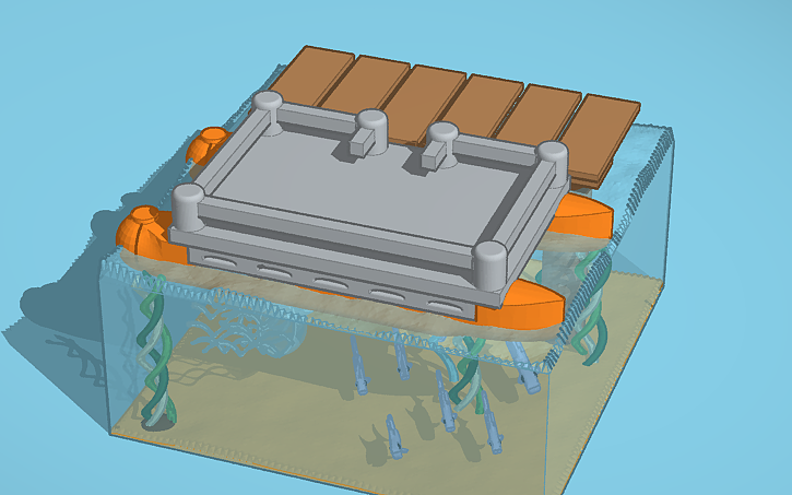 3D design Boat dock - Tinkercad