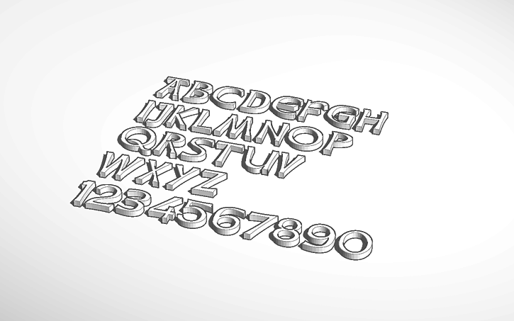 3d Design Celtic Lettering Tinkercad