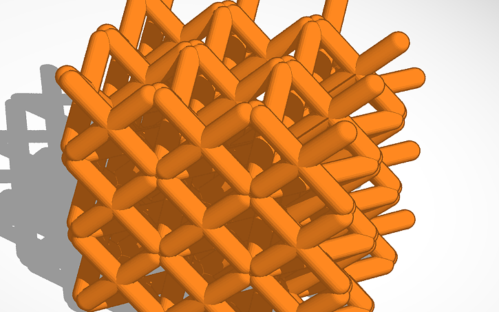 3d Design Codeblocks Lattice Structure 01 Tinkercad