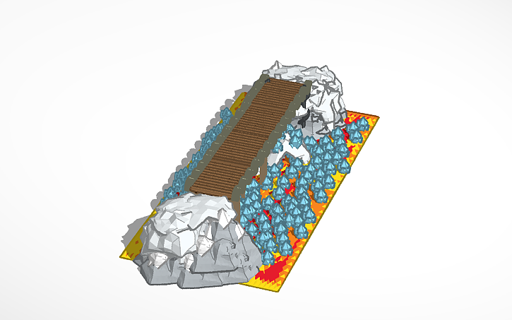 3D design Realm Crystal Bridge | Tinkercad