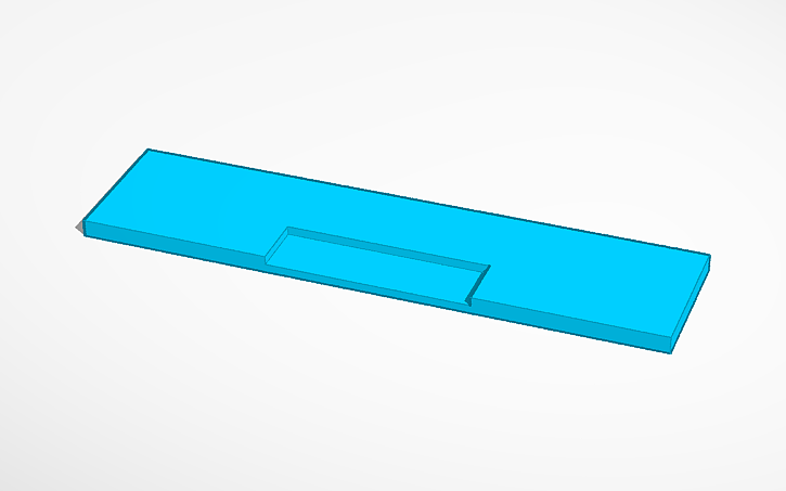 3D design LFR Sensor Plate - Tinkercad