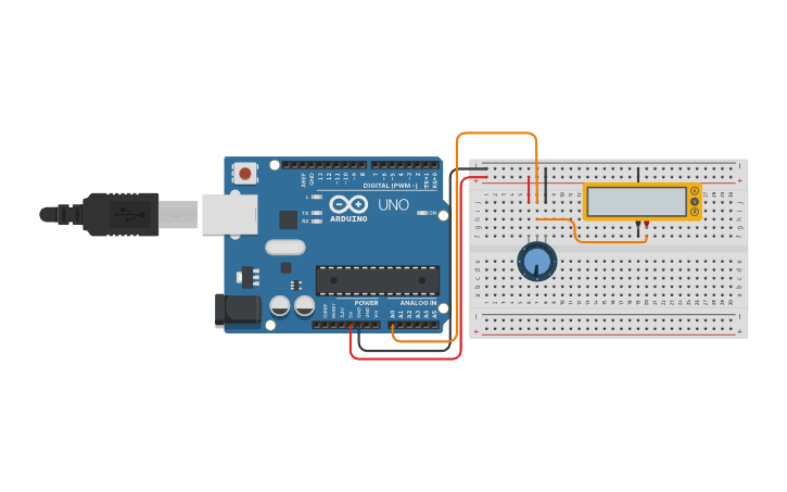 Circuit design COMP 1045 Lab 3 Level 1 - Tinkercad