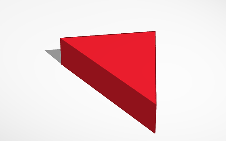 3D design Triangle symbol - Tinkercad