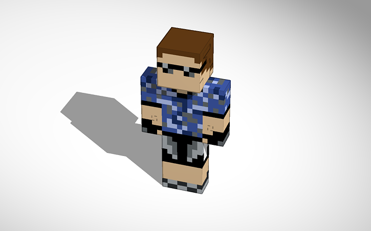 3D design Minecraft Skin - Tinkercad