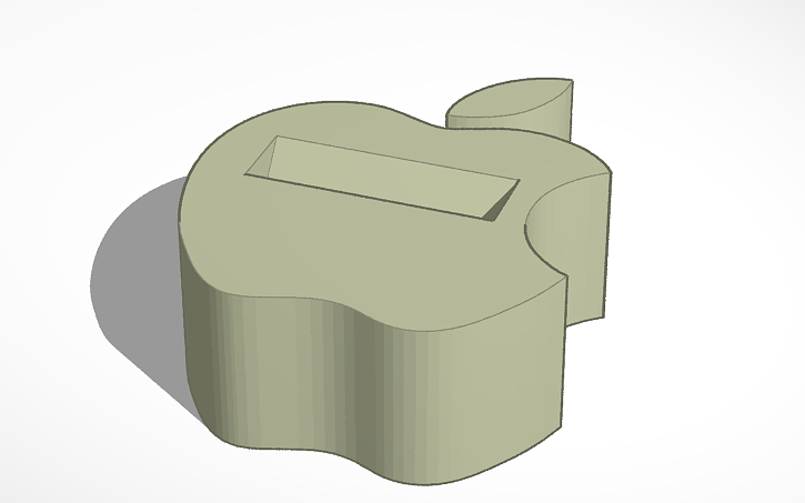 3D design Apple TV Remote Holder - Tinkercad