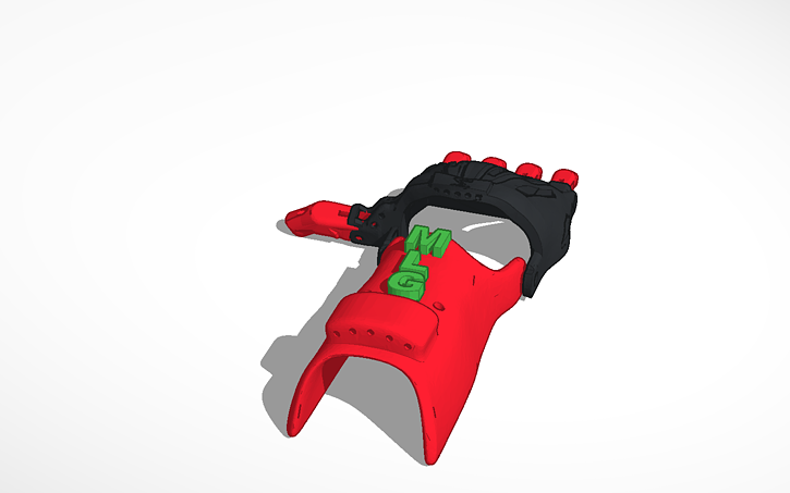 3D design Cyborg Beast Prosthetic Hand - Tinkercad