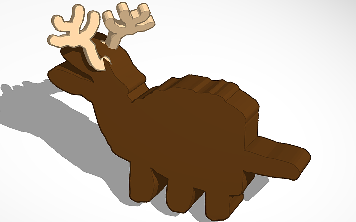 3D design night deer | Tinkercad