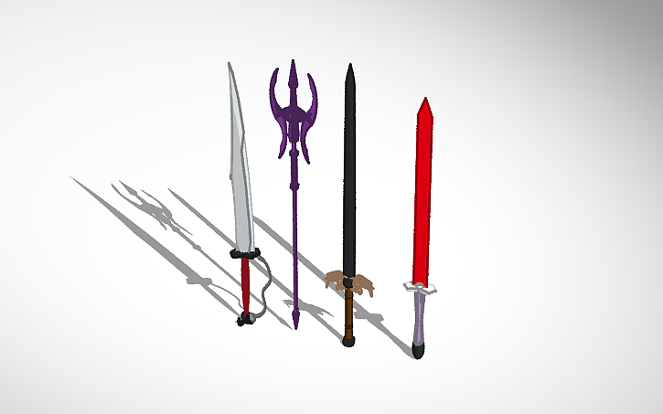 3D design [All of lucifer's weapons] | Tinkercad