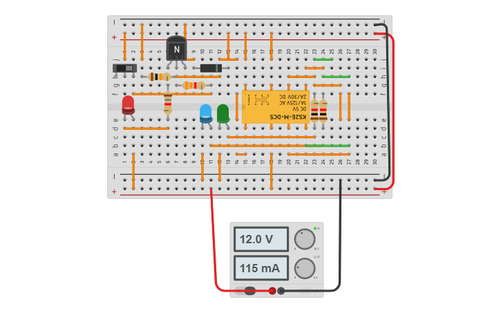 Circuit Design Relay Tinkercad