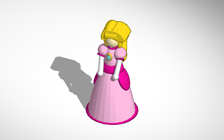3D design peach - Tinkercad