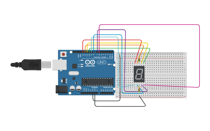 Circuit design Data birth - Tinkercad