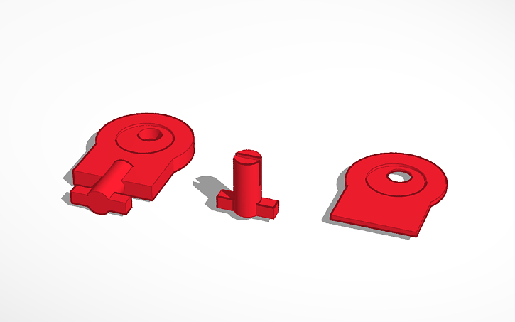 3D design Duro Bank key - Tinkercad