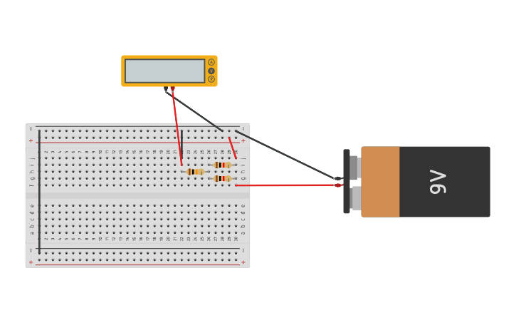 Circuit Design Voltage Divider 5 Tinkercad