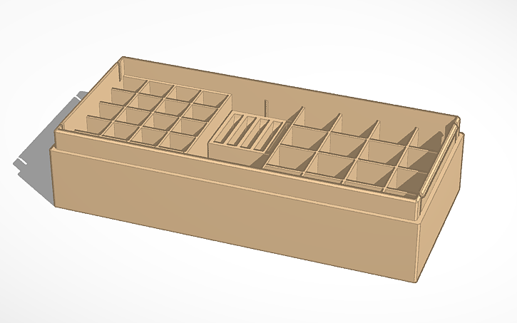 3D design Battery Box - AA, AAA, CR2032 - Tinkercad