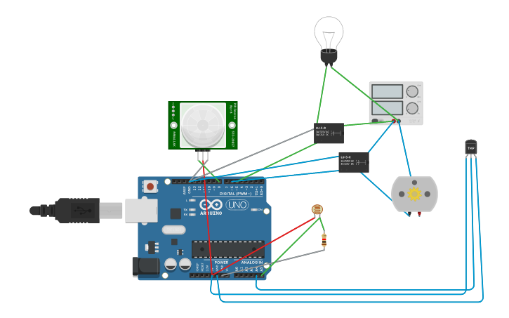 Circuit Design Home Automation System Tinkercad