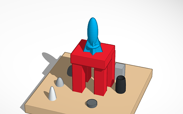 3d Design A Realistic Rocket Tinkercad