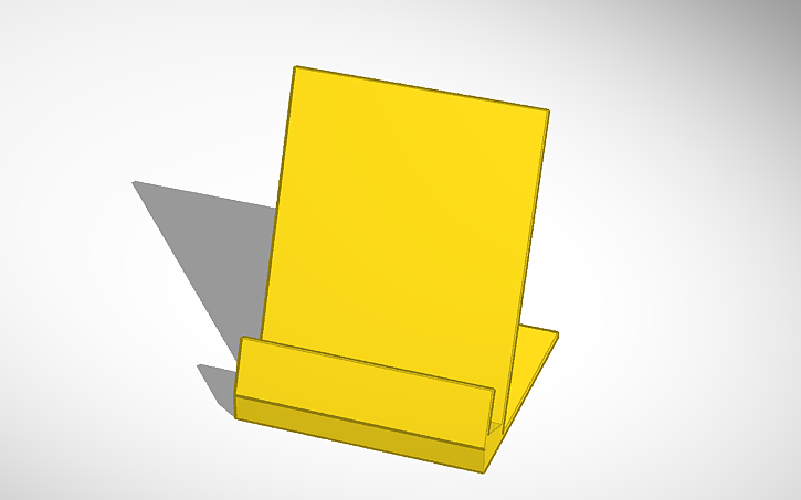 3D design Phone Stand- Thompson | Tinkercad
