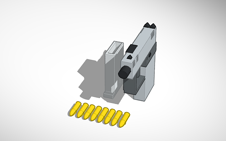 3D design gun - Tinkercad