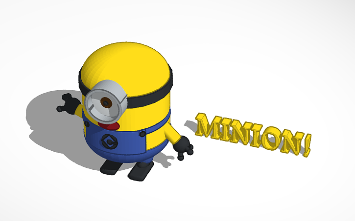 3D design minion - Tinkercad